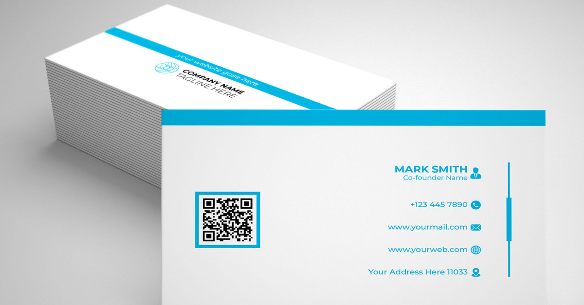 Simple Minimal Business Card Design #432979 - TemplateMonster
