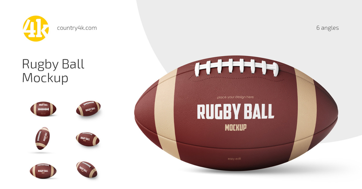 Rugby Topu Maketi PSD Şablonları #433144 - TemplateMonster