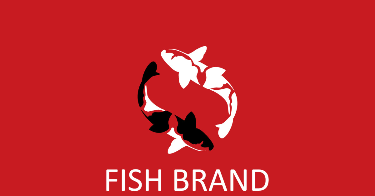 Koi Balık Logo Tasarımı Balık Akvaryumu BrandV10