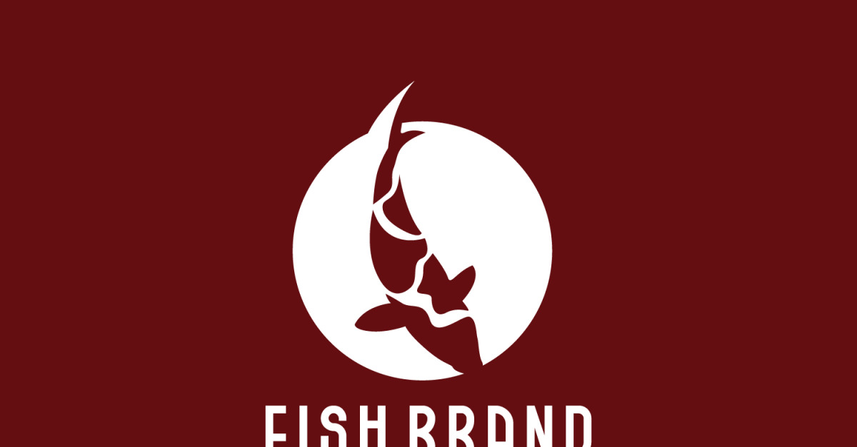 Koi Balık Logo Tasarımı Balık Akvaryumu BrandV19