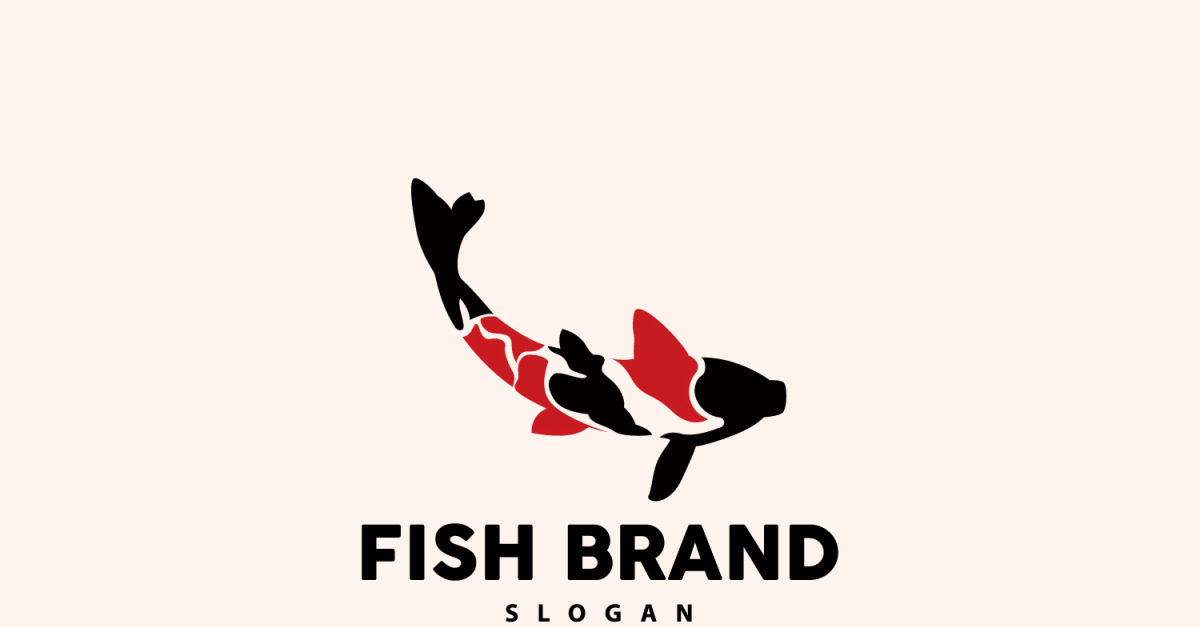 Koi Balık Logo Tasarımı Balık Akvaryumu BrandV2