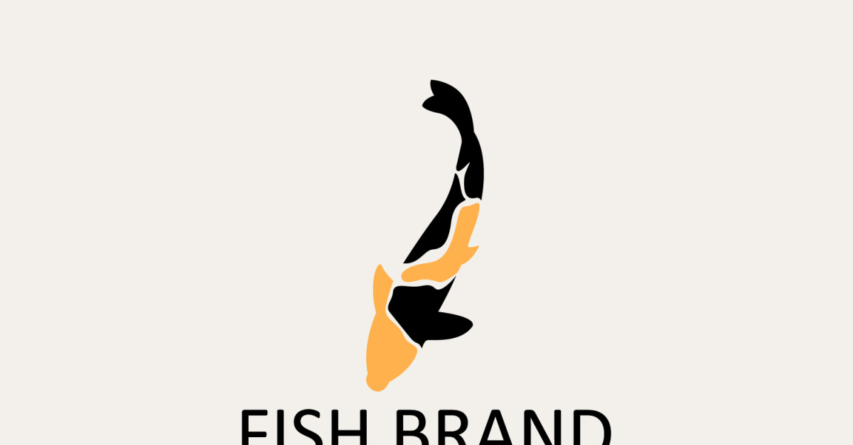 Koi Balık Logo Tasarımı Balık Akvaryumu BrandV8