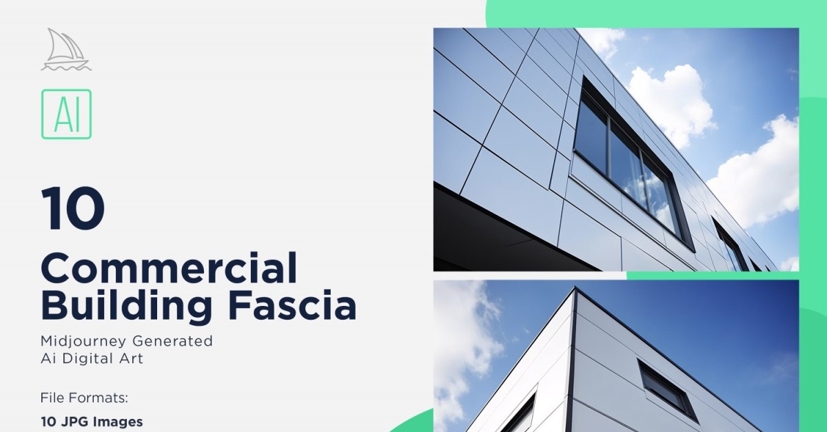 Commercial Building Fascia Logo Signage 10 Set Vol - 1