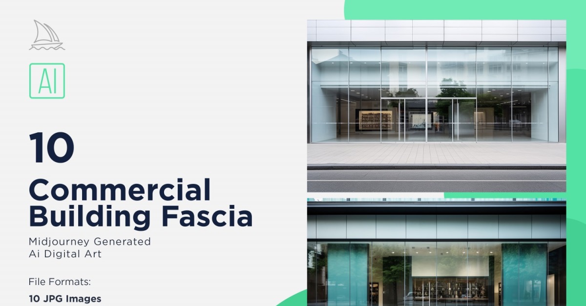 Commercial Building Fascia Logo Signage 10 Set Vol - 13