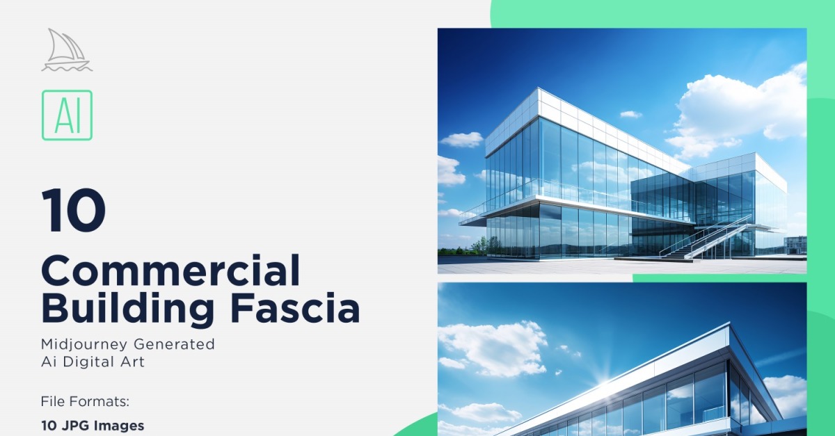 Commercial Building Fascia Logo Signage 10 Set Vol - 22