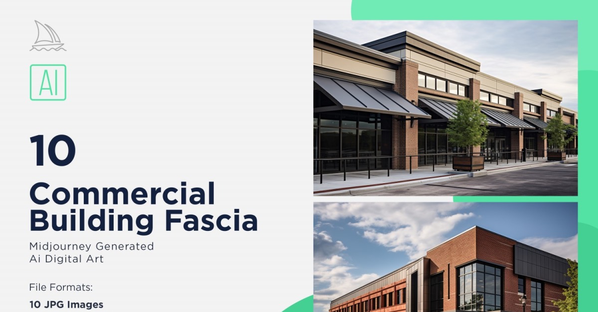 Commercial Building Fascia Logo Signage 10 Set Vol - 25