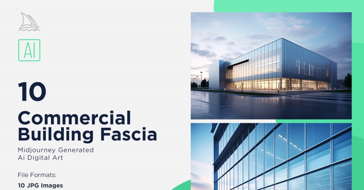 Commercial Building Fascia Logo Signage 10 Set Vol - 5