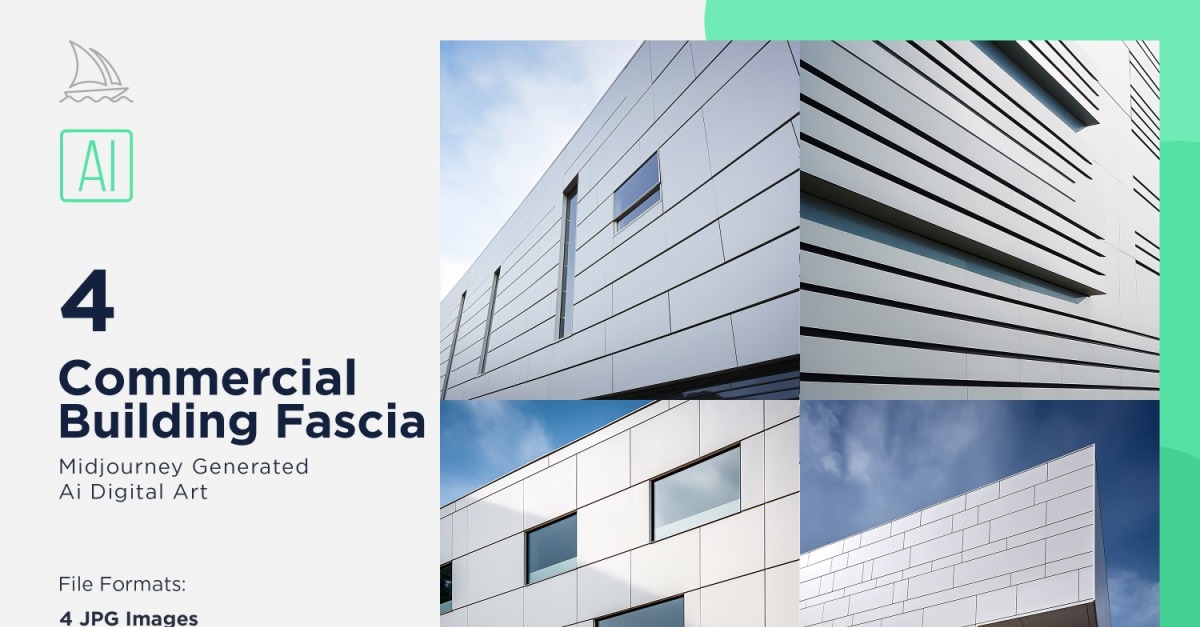 Commercial Building Fascia Logo Signage 4 Set Vol - 11