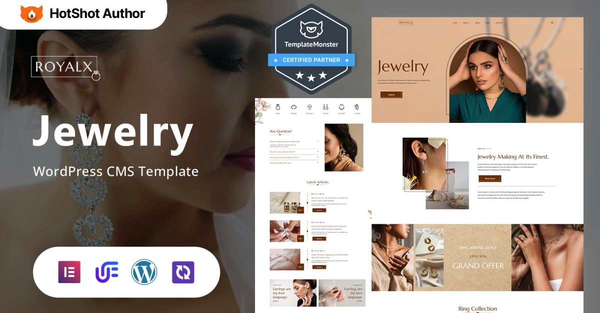 Royalx - jewelry Multipurpose WordPress Elementor Theme
