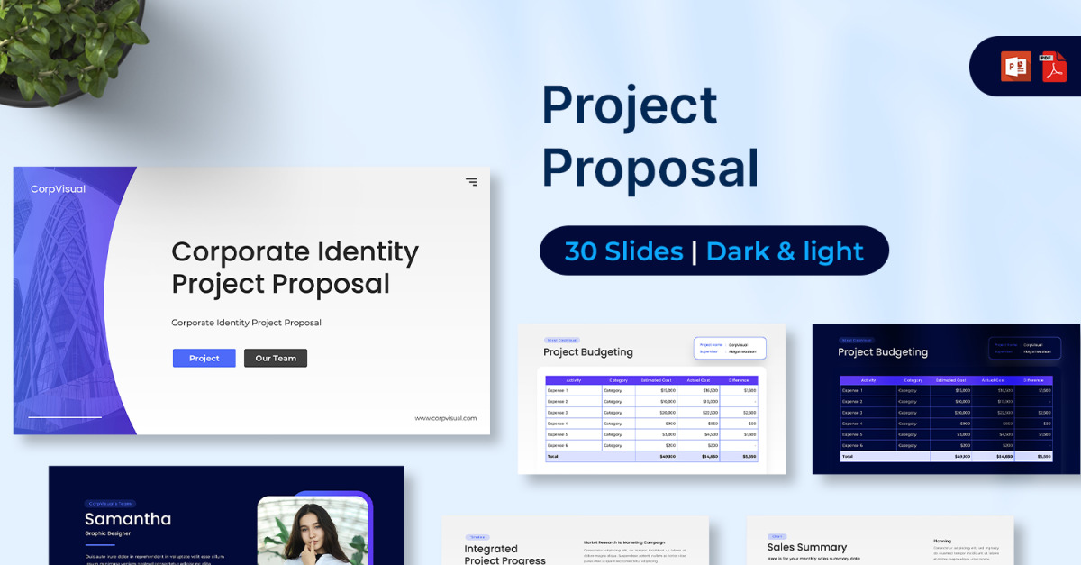 Kurumsal Proje Teklifi PowerPoint Şablonu - TemplateMonster Kurumsal Proje Teklifi PowerPoint Şablonu - TemplateMonster