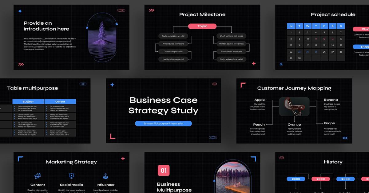 Business Case Strategy Study Google Slides - TemplateMonster