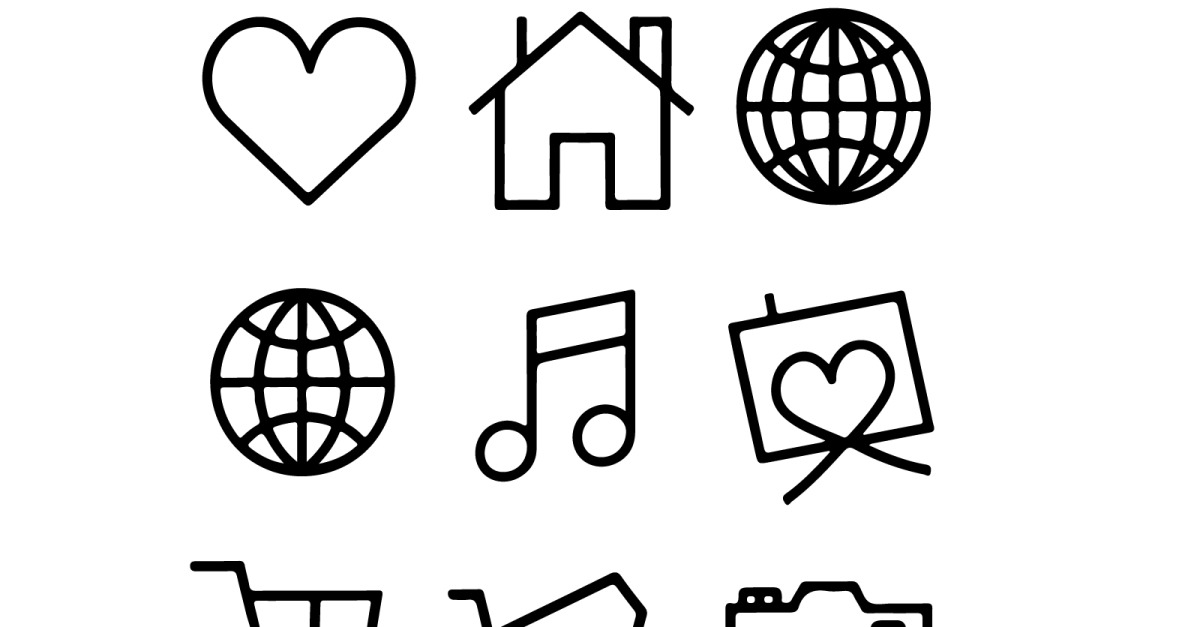 Vector de iconos con fondo blanco #434943 - TemplateMonster