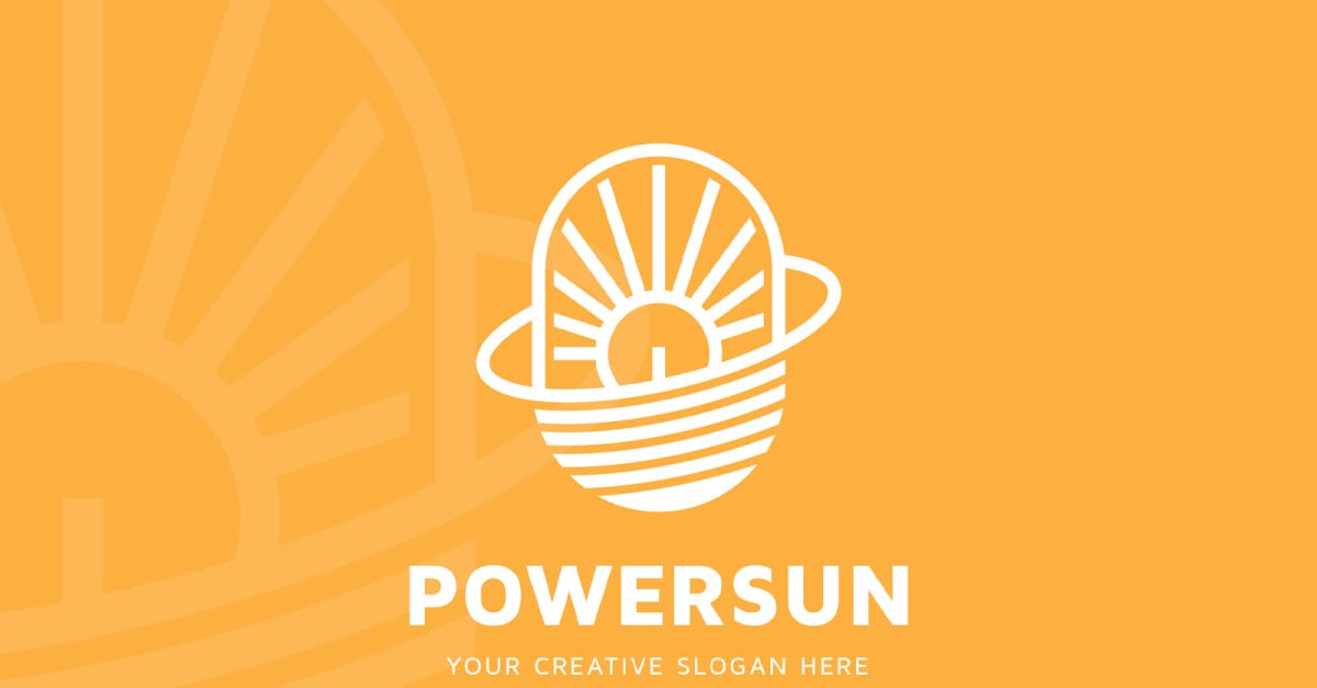 Power Sun Logo Design Template #435129 - TemplateMonster