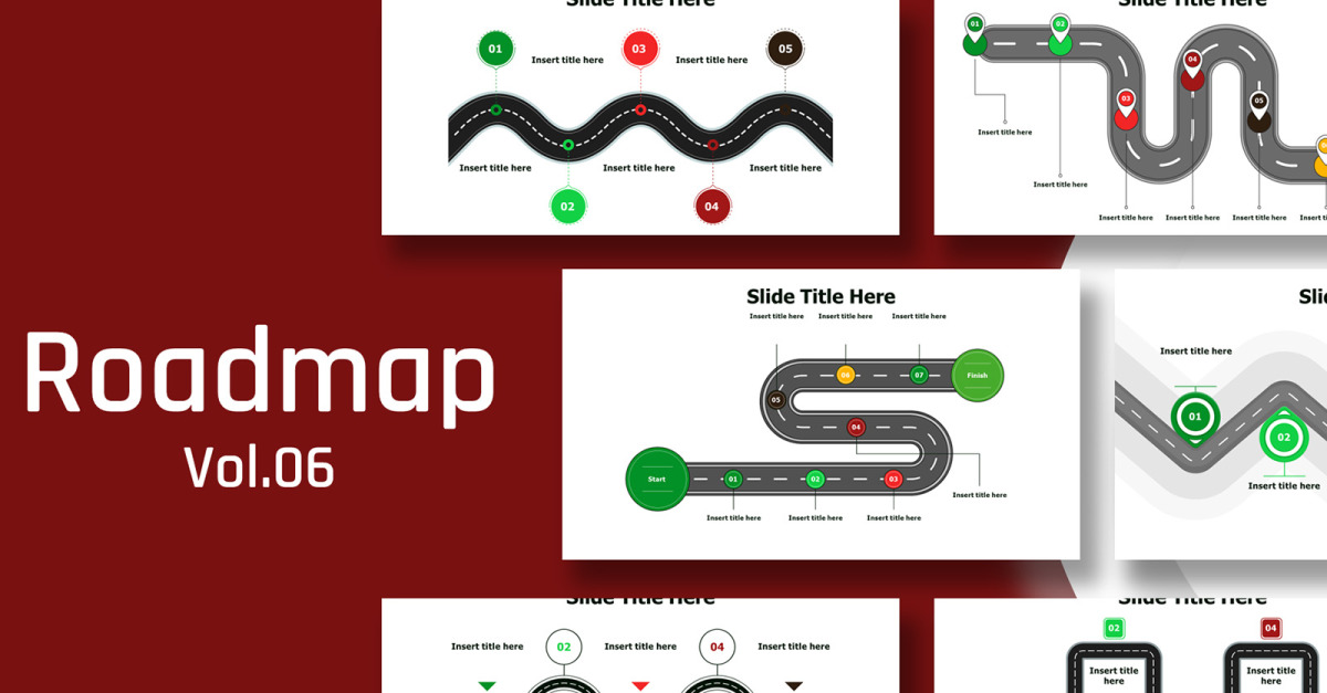 Business Roadmap Infographic Ready to use Free
