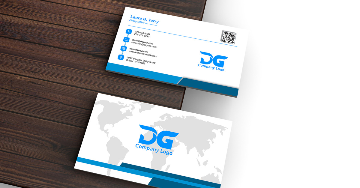 Visiting Card Template with Customizable Designs - 253