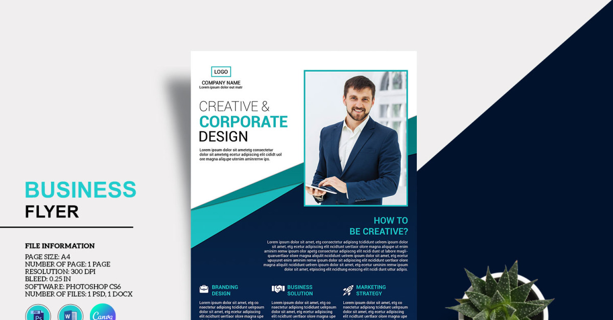 Corporate Flyer | Business Flyer, Word, Psd & Canva