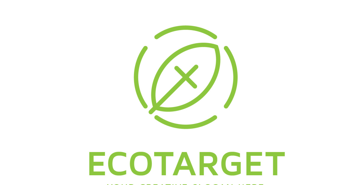 Eco Target Logo Design Template #435349 - TemplateMonster