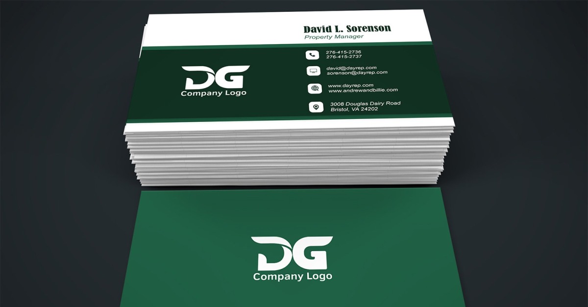 Professional Editable Visiting Card Template | Business Card | 288