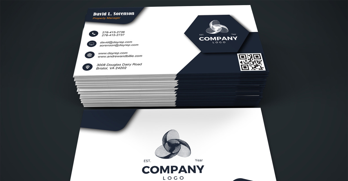 Professional Editable Visiting Card Template | Business Card | 300