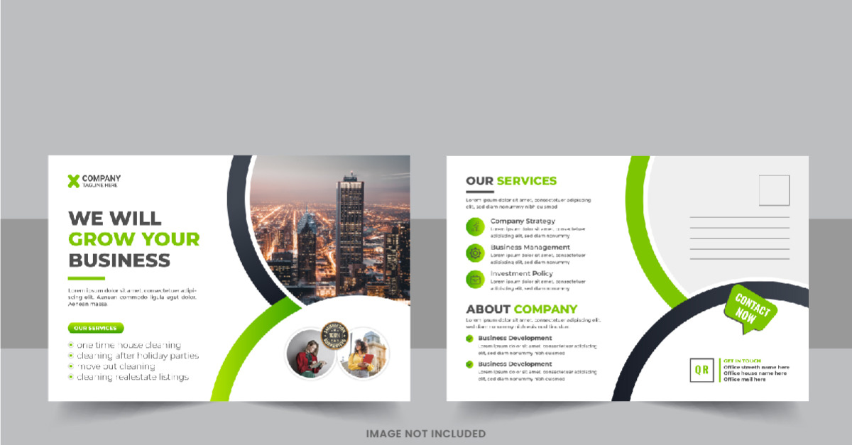 Postkarten-Design-Vorlage oder moderne Business-EDDM-Postkarte