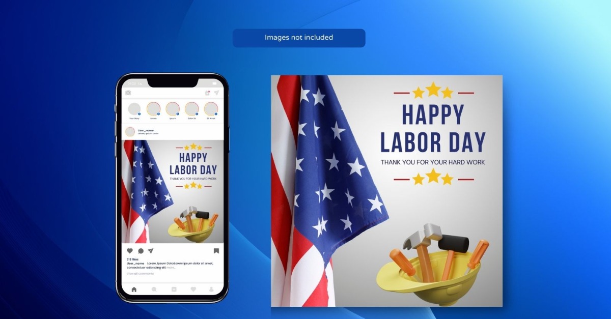 Free PSD Templates for International Labour Day Post