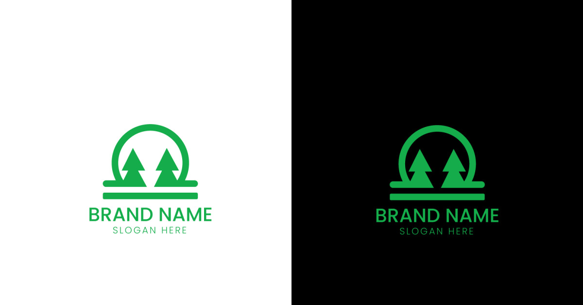 Pine tree vector logo-08-234 #436673 - TemplateMonster