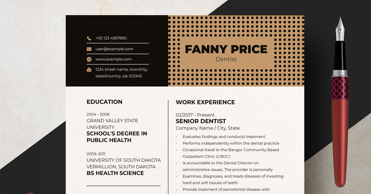 Simple And Clean Resume Template Design - TemplateMonster