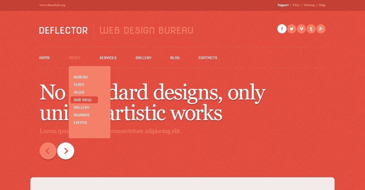 Thème WordPress Red Web Design Studio - TemplateMonster