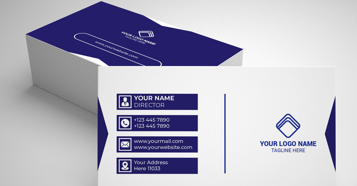 Business Card for Visiting Card Template - TemplateMonster