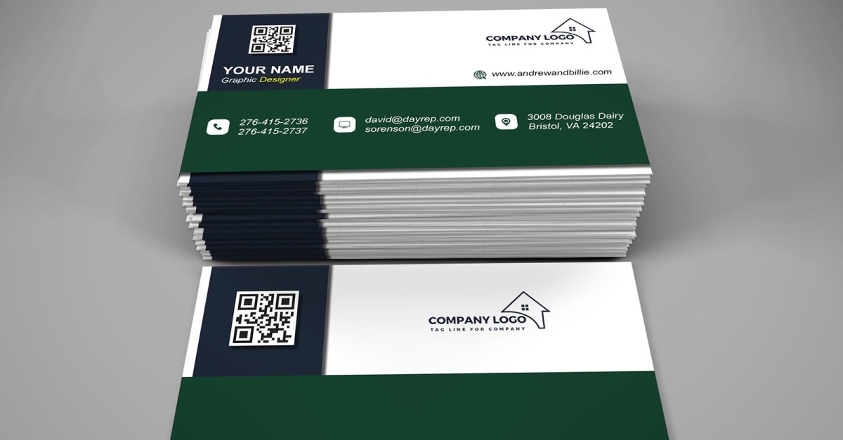 Visiting Card Template with Customizable Designs - 333