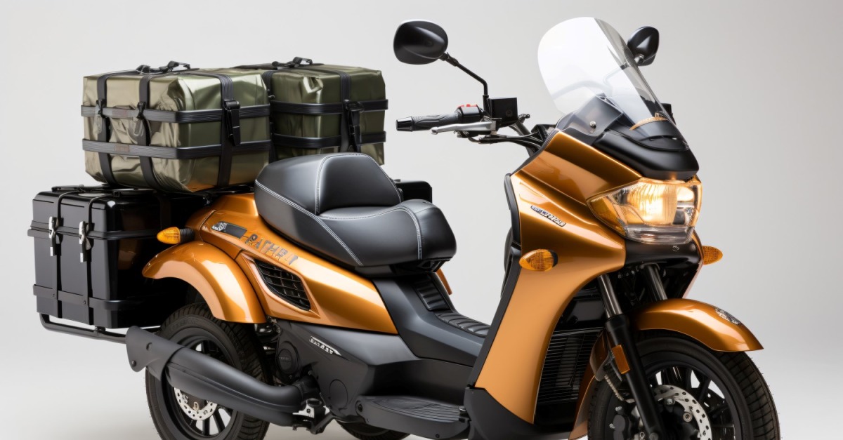 Yellow Ryker 3 wheel Delivery bike Scooter 66