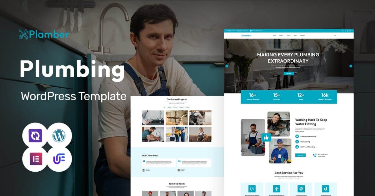 Plamber - Plumbing & Maintenance Services Multipurpose WordPress ...