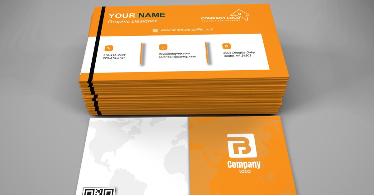 Visiting Card Template with Customizable Designs - 339