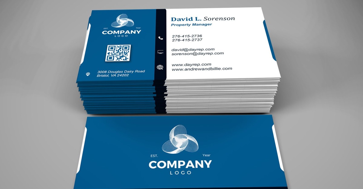 Visiting Card Template with Customizable Designs - 350