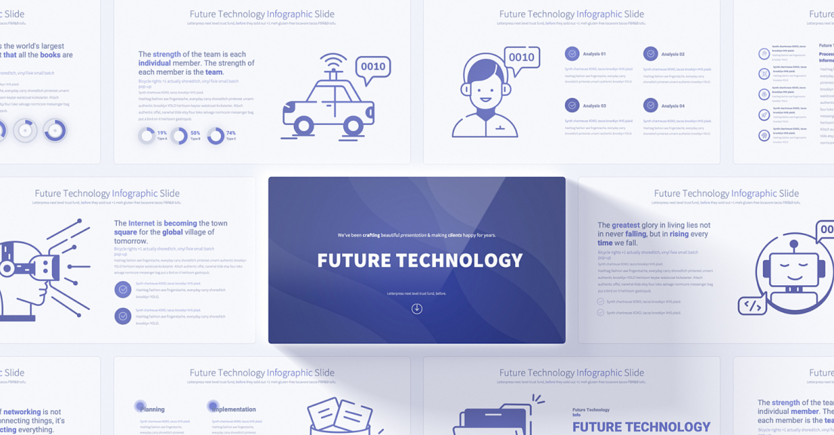 Innovative Future Technology PowerPoint Infographic Template