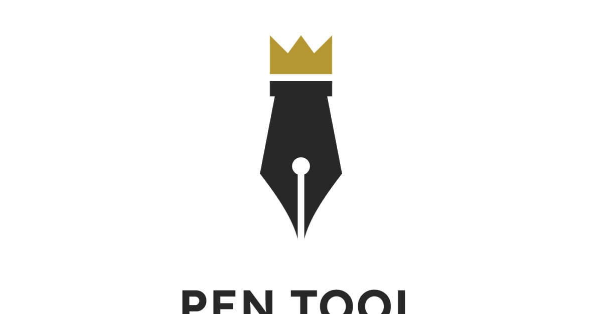 Kalem logo aracı degrade renkli stil vektörü V11