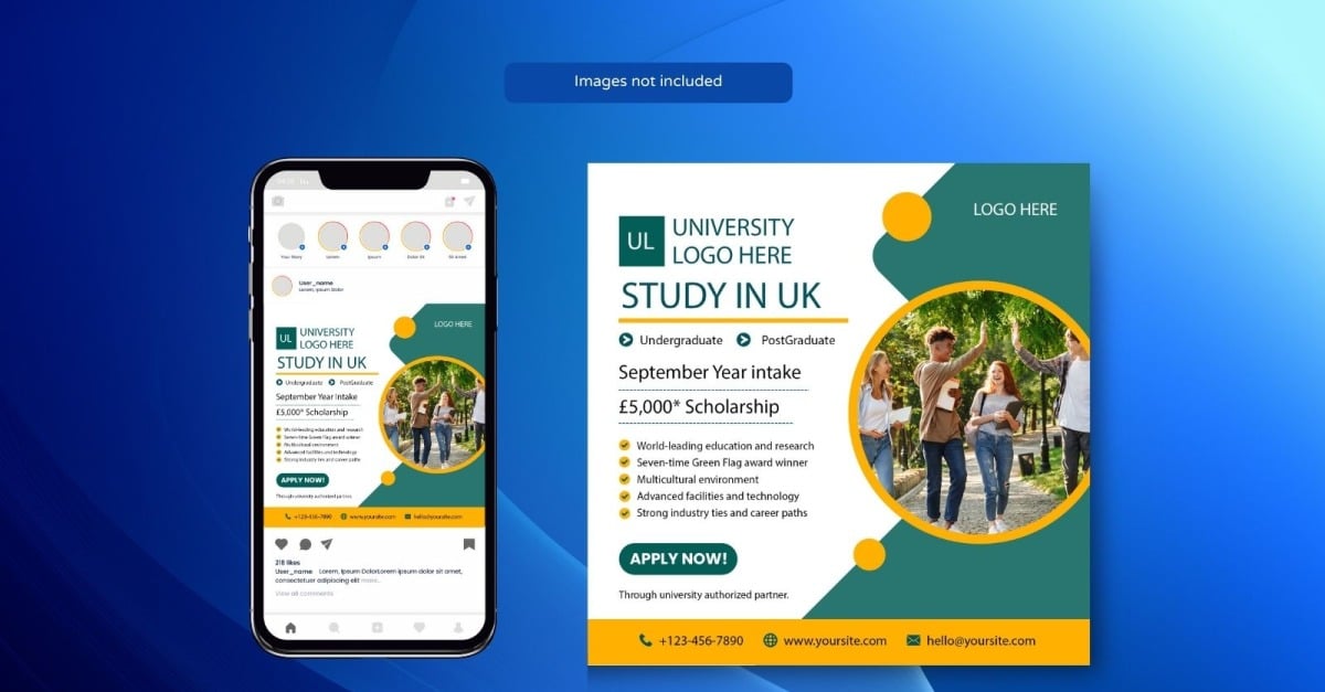 Design Your Study Abroad Campaign with This PSD Template