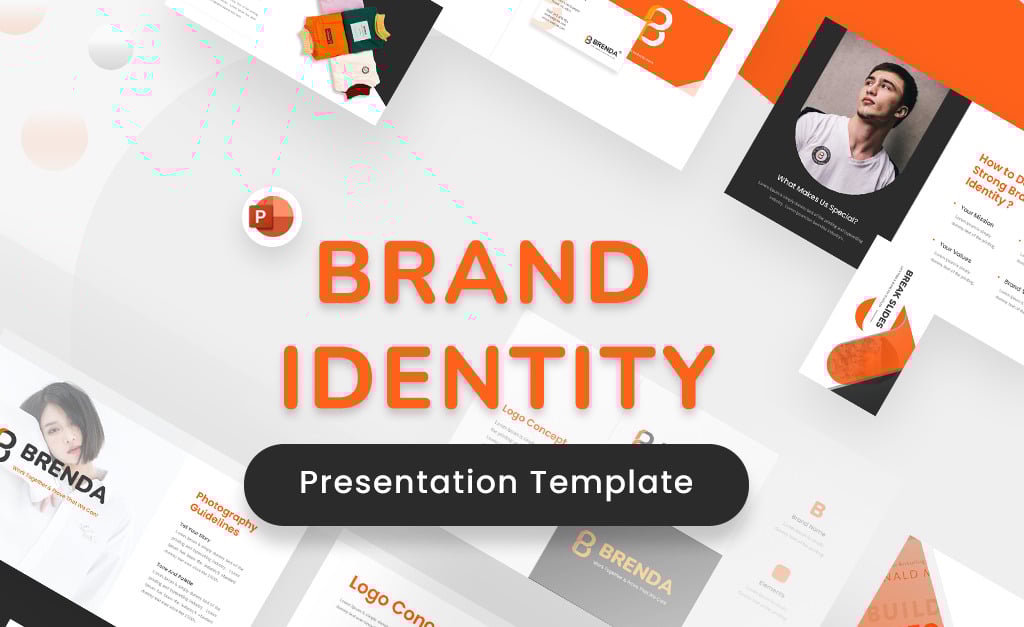 Brenda - Brand Identity PowerPoint Template - TemplateMonster