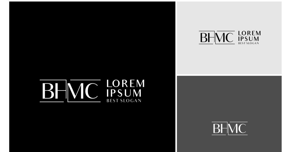 Lettre BHMC Logo Monogramme de Luxe #439833 - TemplateMonster