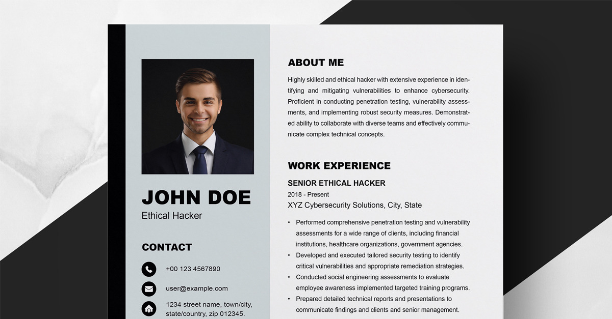 Modern Executive Resume Template #439954 - TemplateMonster