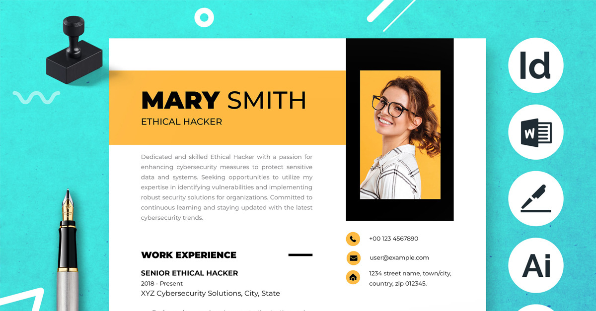 Modern Professional Resume Template Design - TemplateMonster