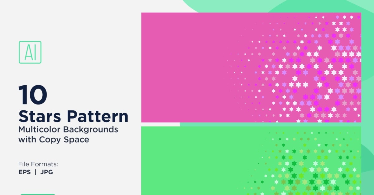 Star Pattern Background Multi Colors 215 - TemplateMonster