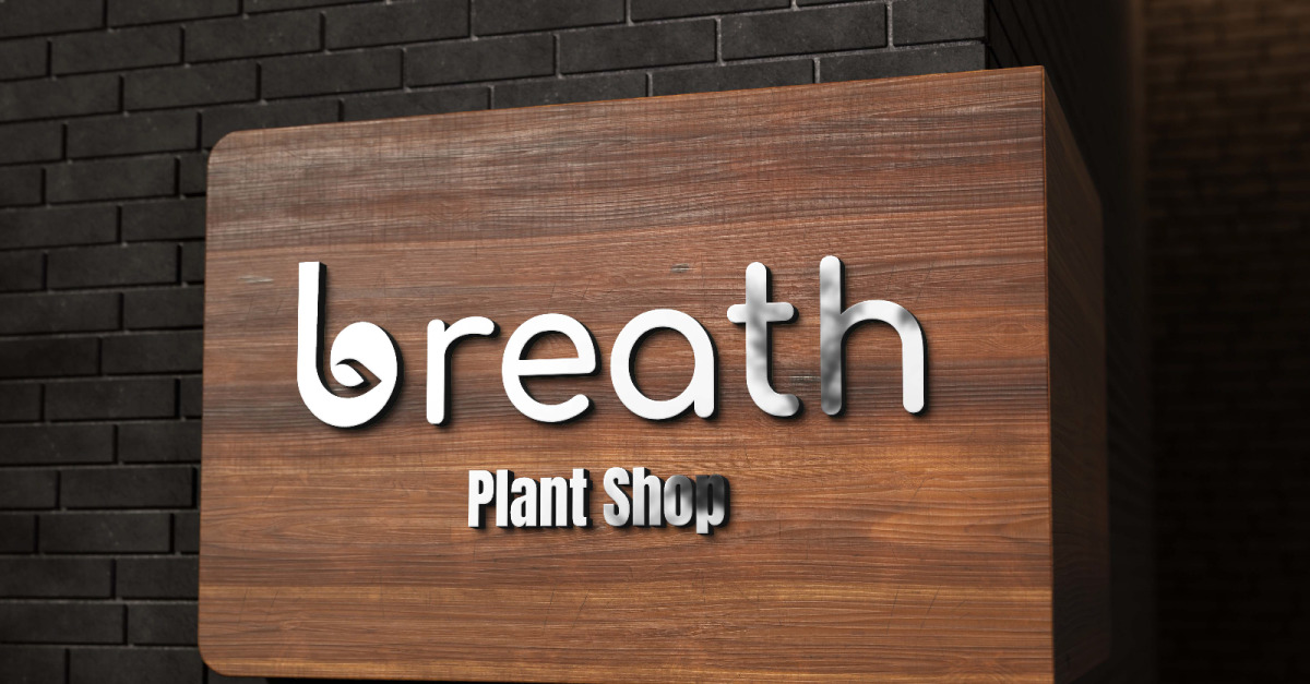 Breath logo design for plants #440679 - TemplateMonster