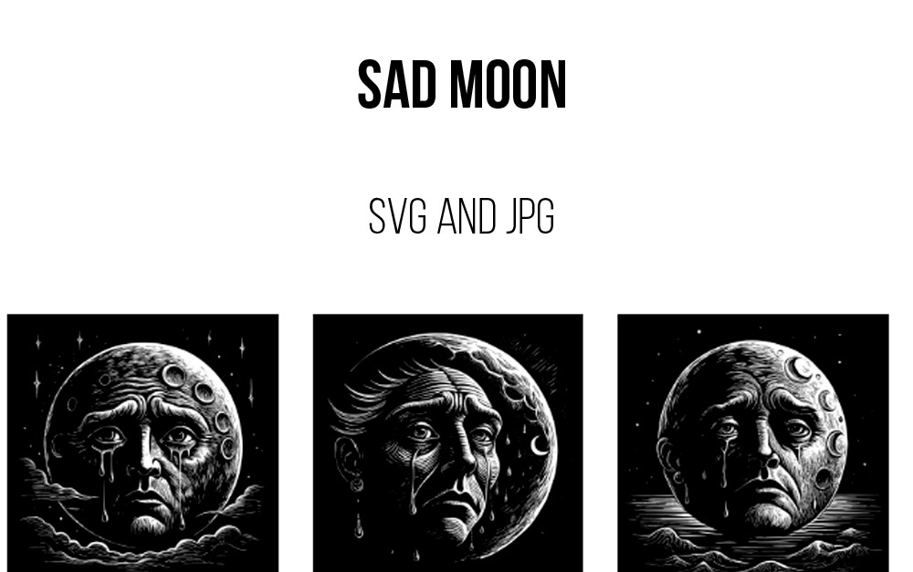 Strange And Strange Moon Sad And Crying - TemplateMonster