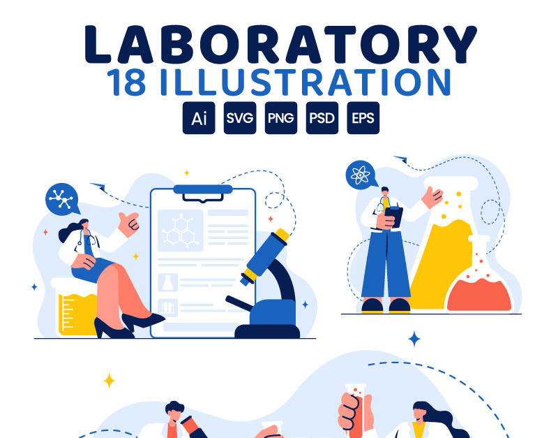 18 Laboratory Science Illustration #441486 - TemplateMonster