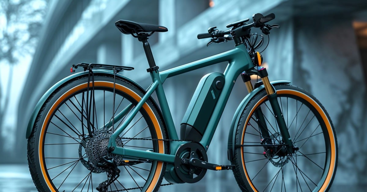 Electric E-Bikes, Bicycle Sleek Minimalist Design 06