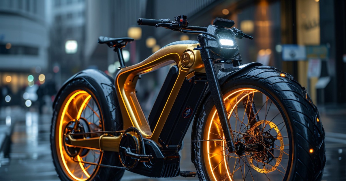 Electric E-Bikes, Bicycle Sleek Minimalist Design 100