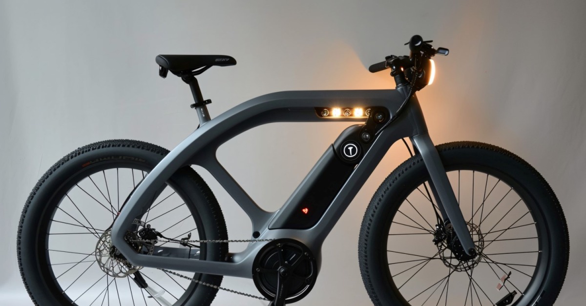 Electric E-Bikes, Bicycle Sleek Minimalist Design 76