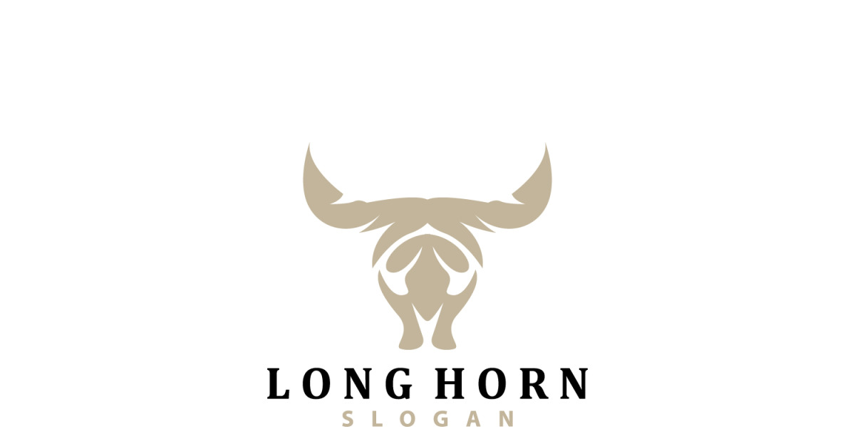 Logo Long Horn Ranch du Texas pour le bétail V4