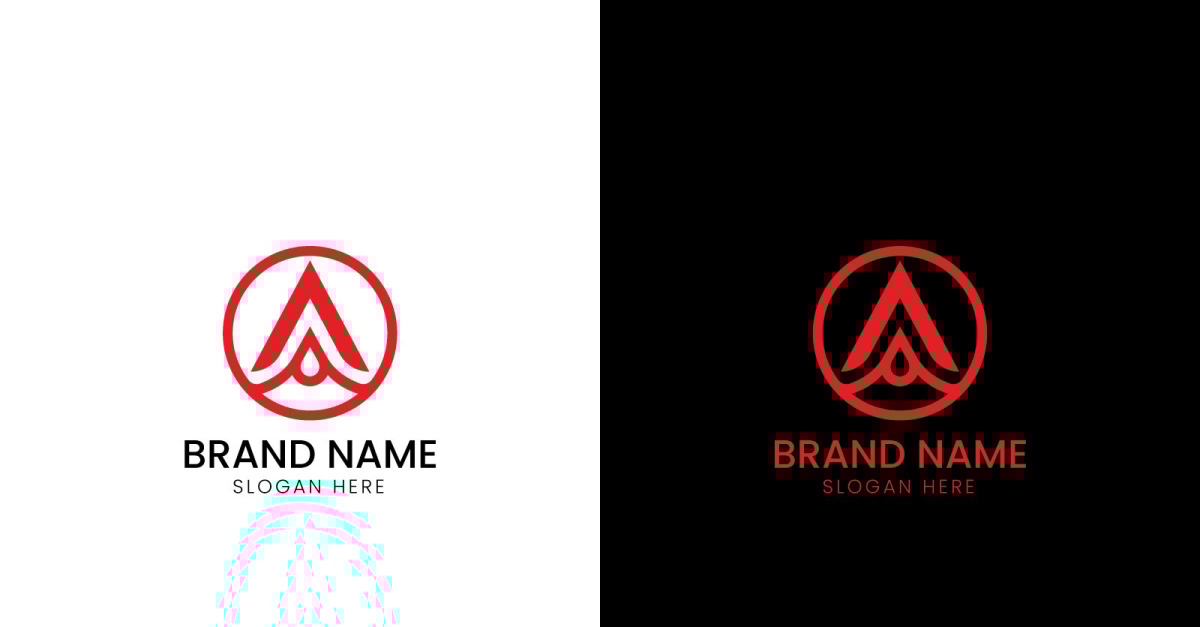 Letter A water drop logo-08-293 #441812 - TemplateMonster